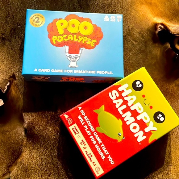 exploding kittens | Toys | New Games Happy Salmon Poo Pocalypse | Poshmark